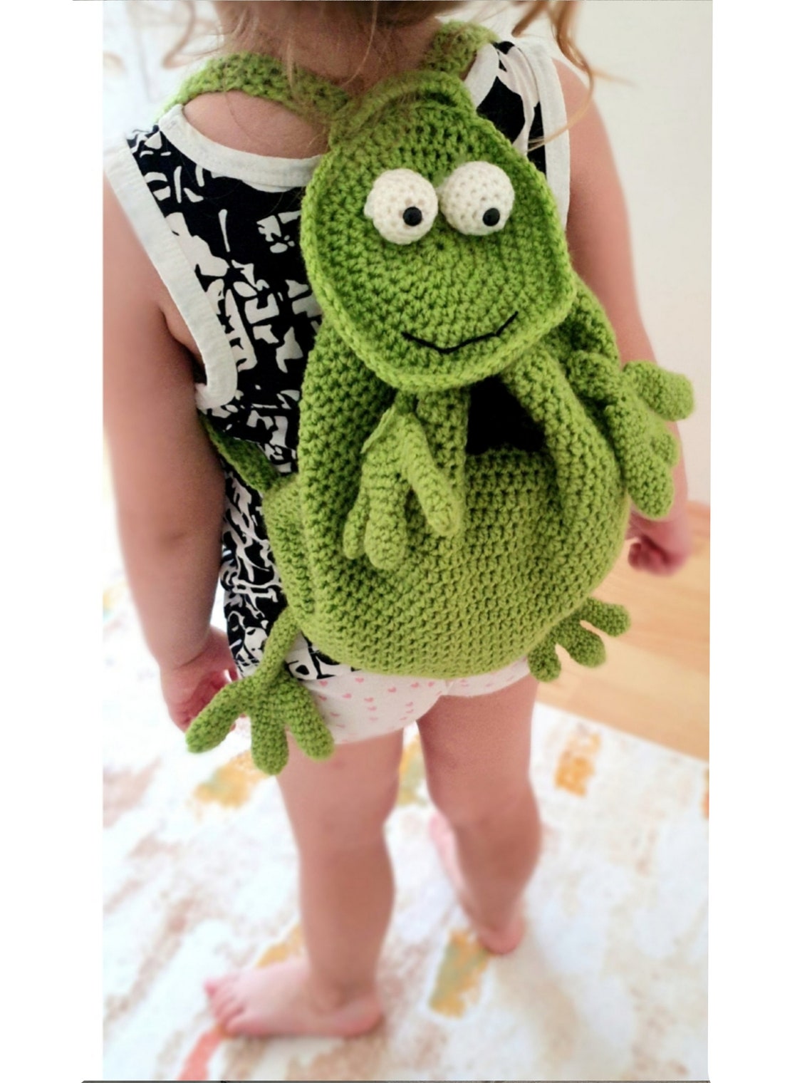 Crochet Back Pack Pattern for Kids. Frog Bag Pack, ENG - Etsy UK