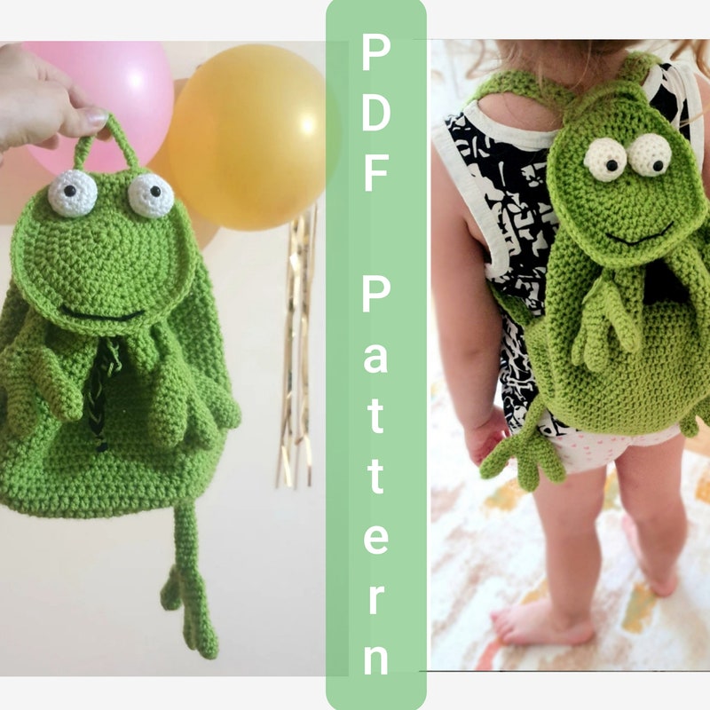 Frog Backpack - Etsy