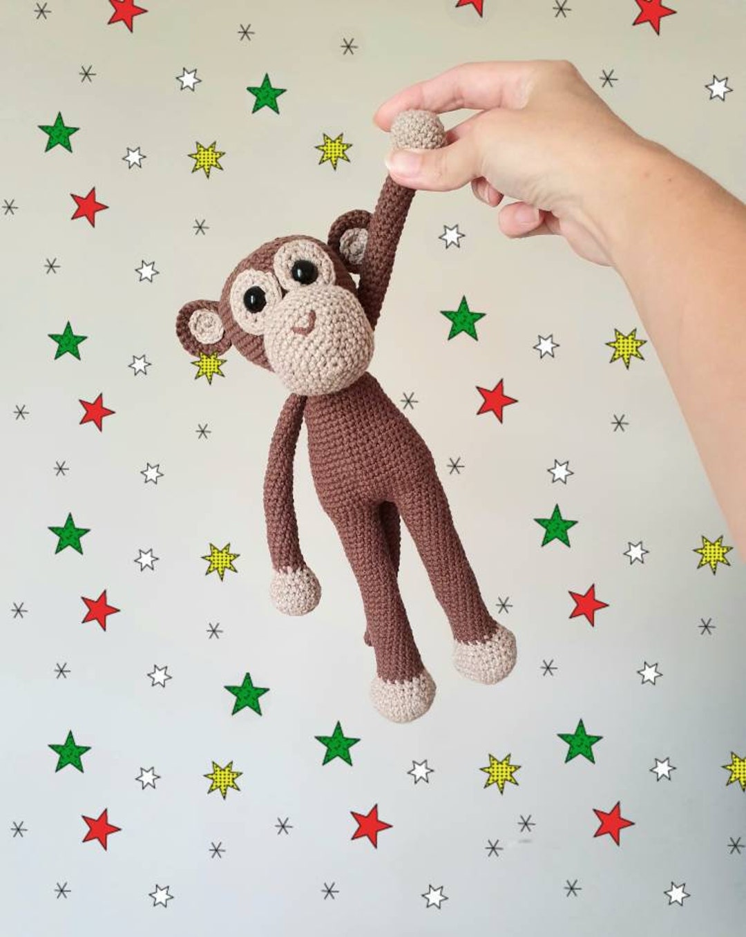 Crochet Monkey Pdf Pattern, ENG - Etsy
