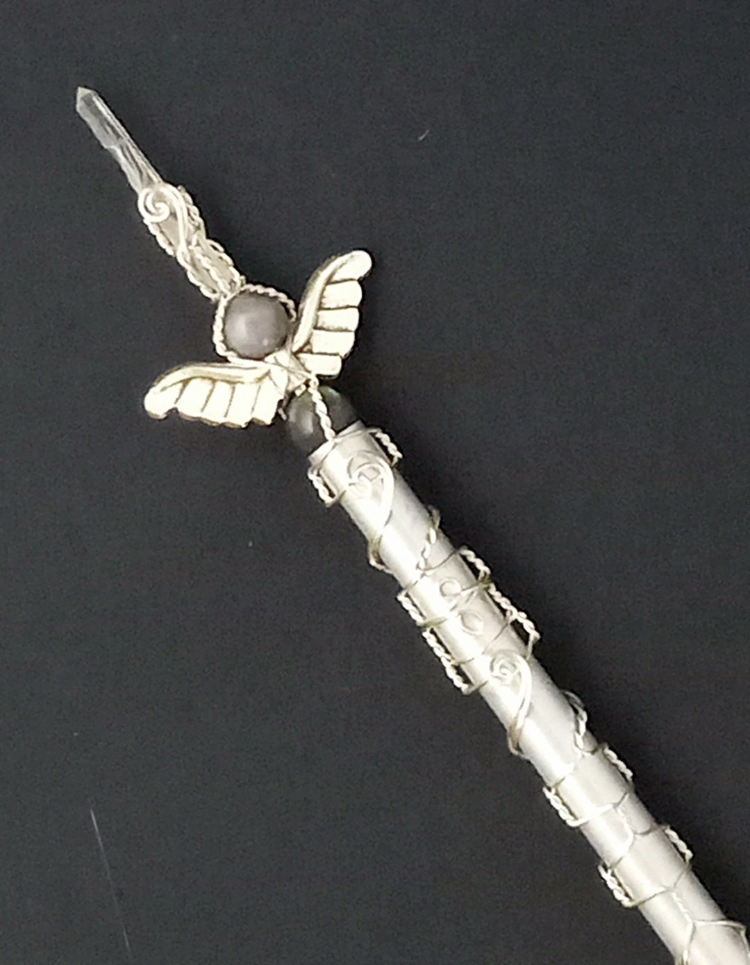 Mini Fairy Wand, Handmade, Wire Wrapped, Magic Wand Made With Clear ...