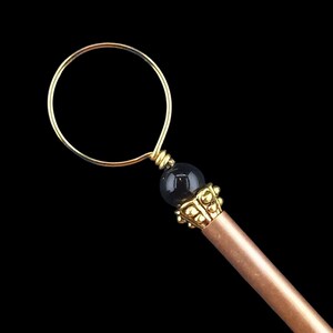 Fidget Wand: Vampire. Garnet, Obsidian, Onyx - Etsy