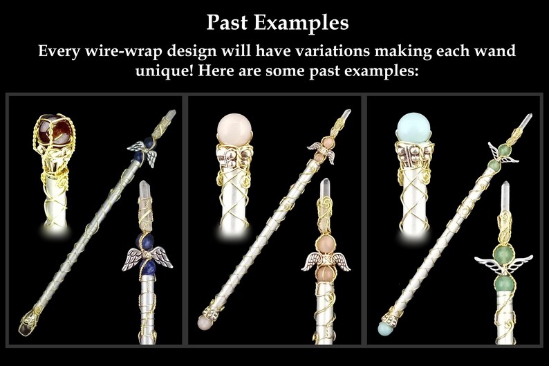 Custom Mini Fairy Wand! Aluminum Tube, and Brass Wire Base. Your Choice ...