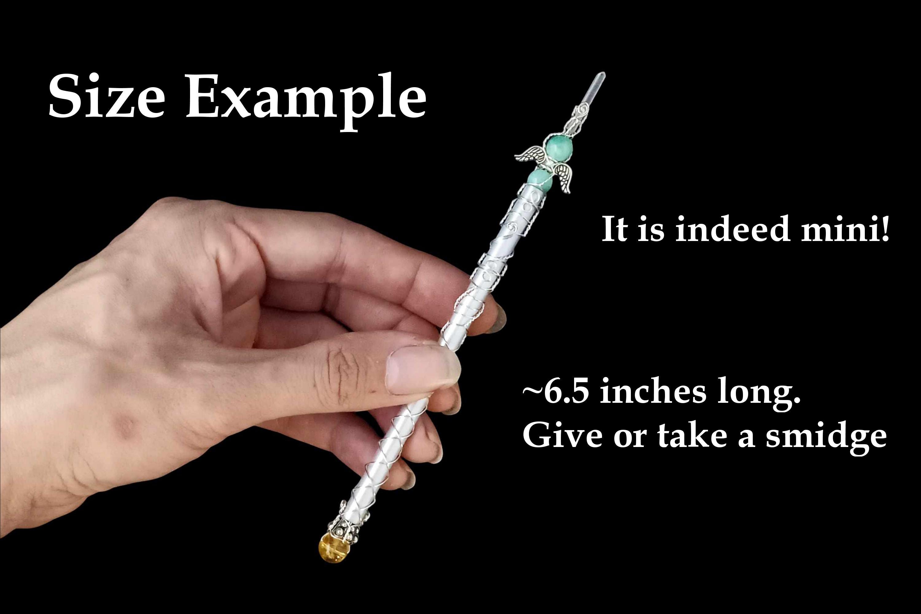 Custom Mini Fairy Wand! Aluminum Tube, and Brass Wire Base. Your Choice ...