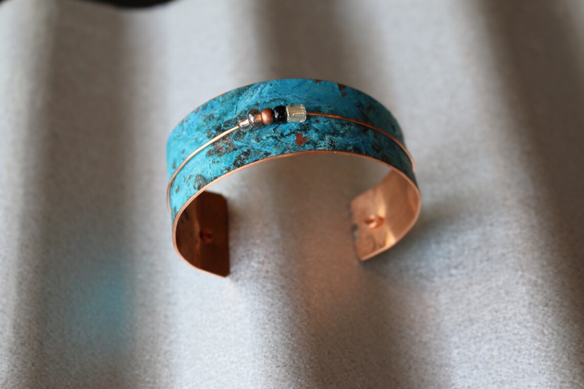 Copper Cuff Bracelet Recycled Jewelry Handmade Copper | Etsy