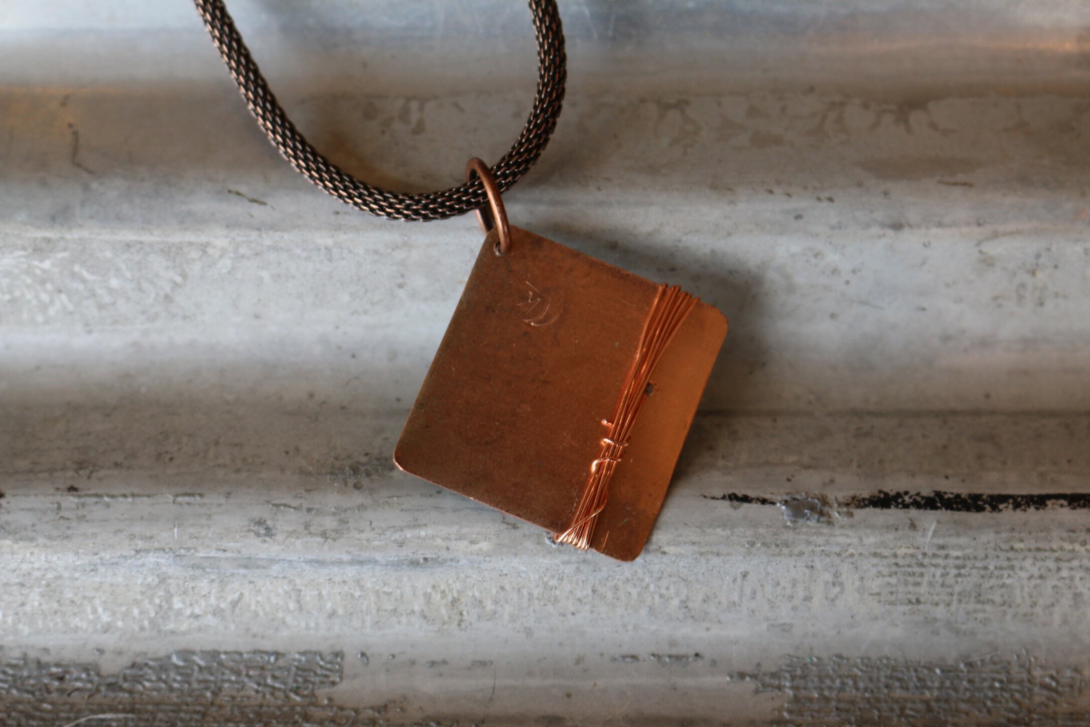 Copper necklace Recycled Jewelry Handmade copper Jewelry | Etsy