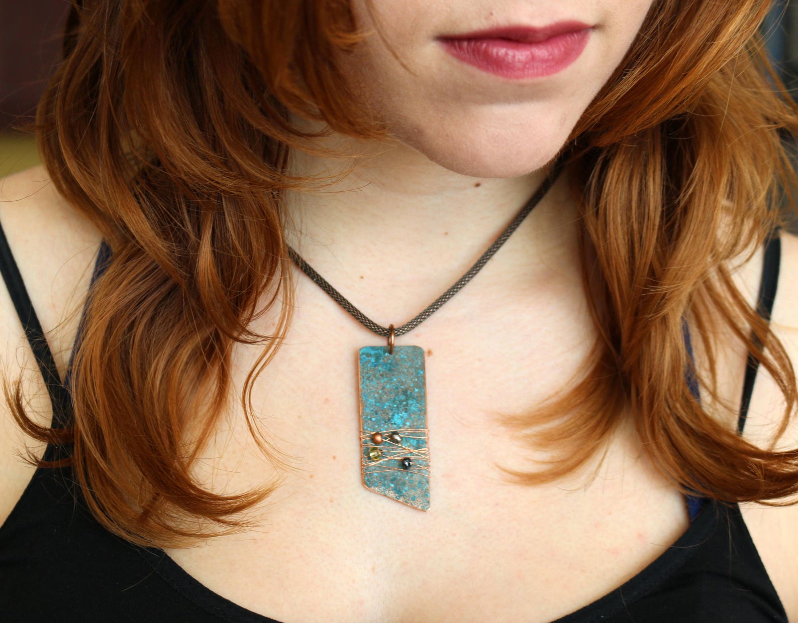 Copper Necklace Recycled Jewelry Handmade Copper Jewelry | Etsy
