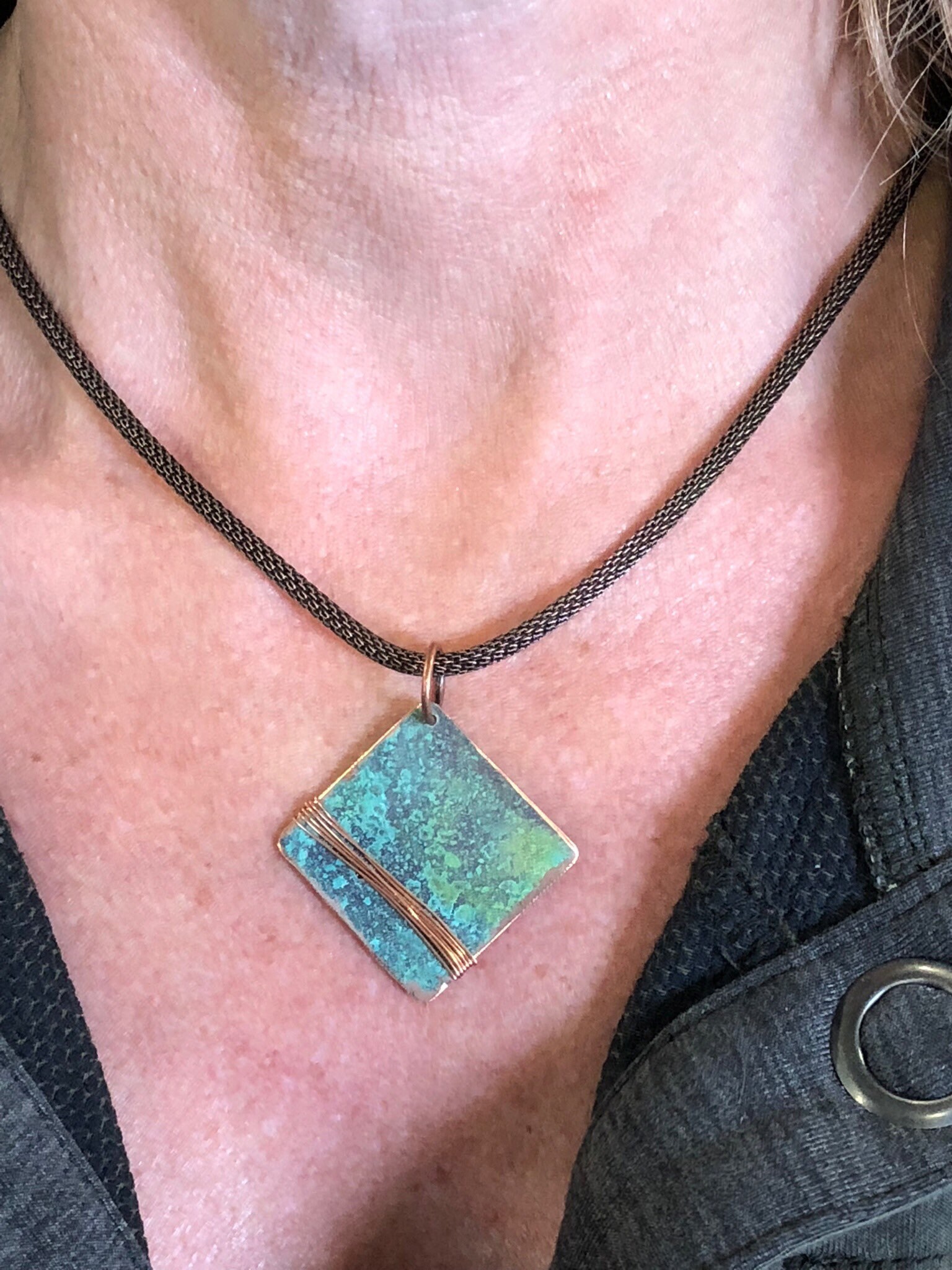 Copper necklace Recycled Jewelry Handmade copper Jewelry | Etsy