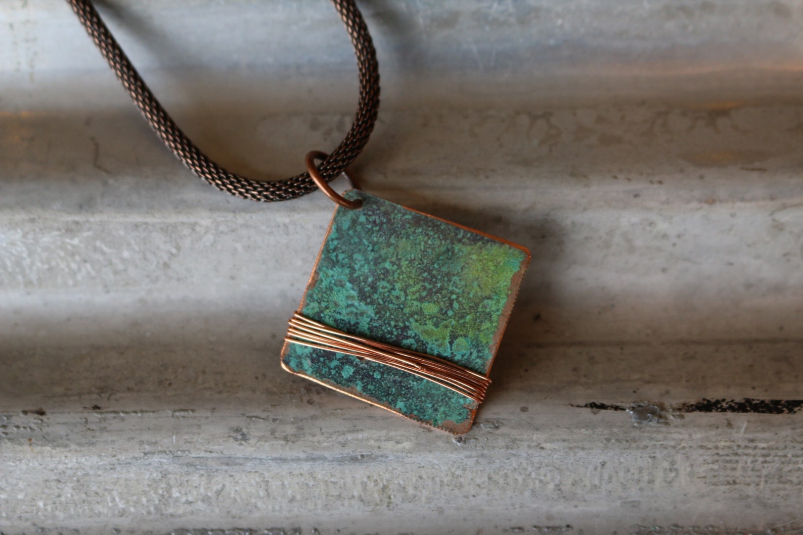 Copper necklace Recycled Jewelry Handmade copper Jewelry | Etsy