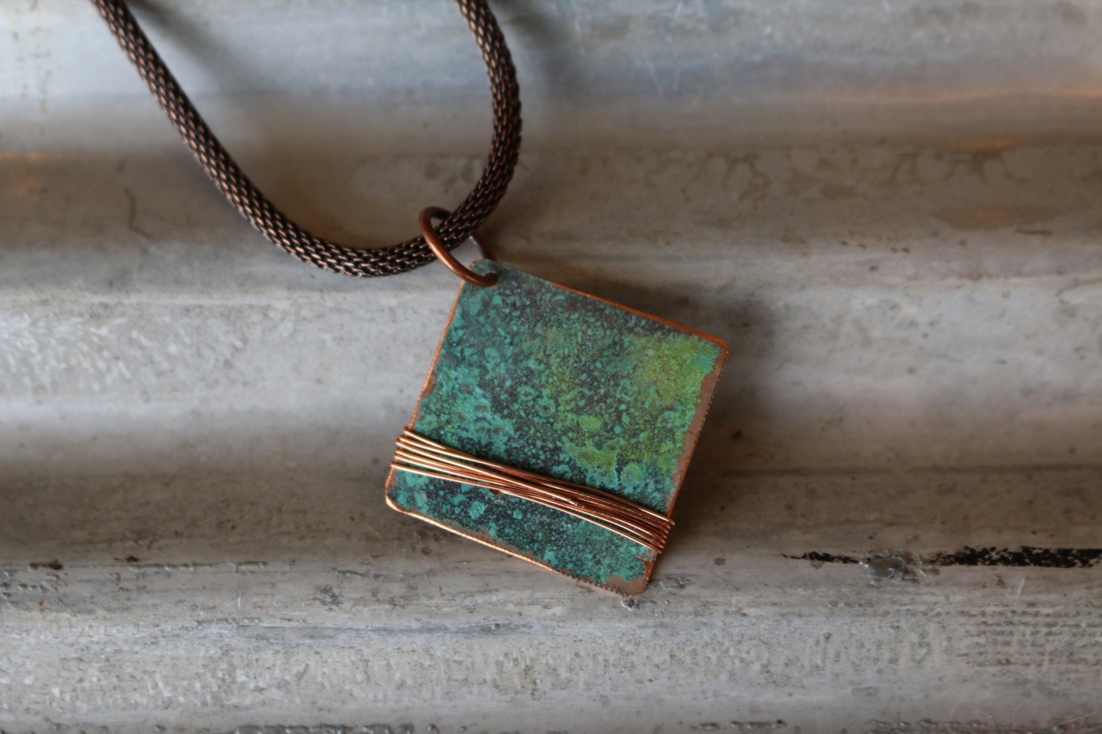 Copper necklace Recycled Jewelry Handmade copper Jewelry | Etsy