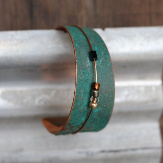 Copper Cuff Bracelet Recycled Jewelry Handmade Copper | Etsy