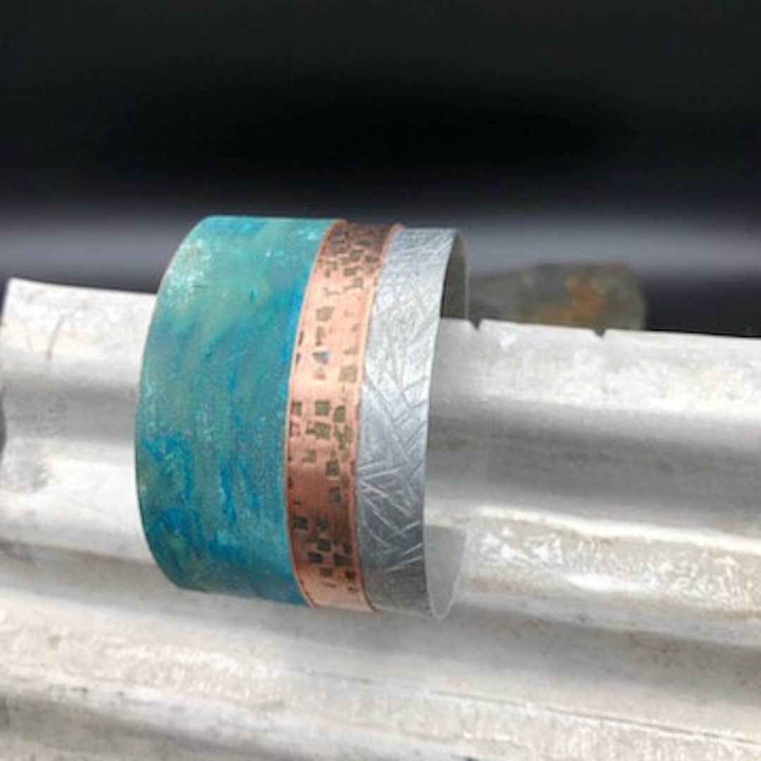 Copper Cuff Bracelet - Recycled Jewelry - Handmade Copper Jewelry ...