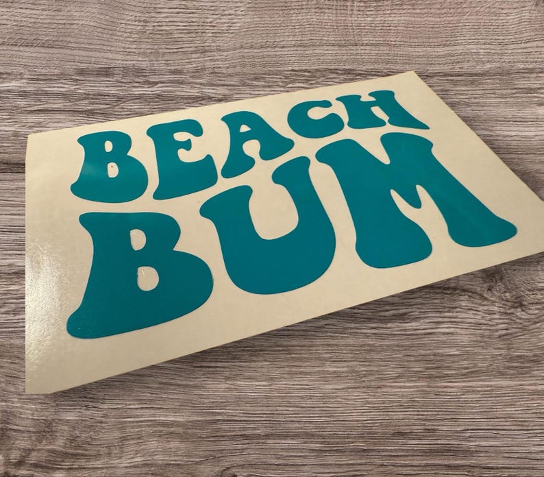 Beach Bum Vinyl Decal - Etsy