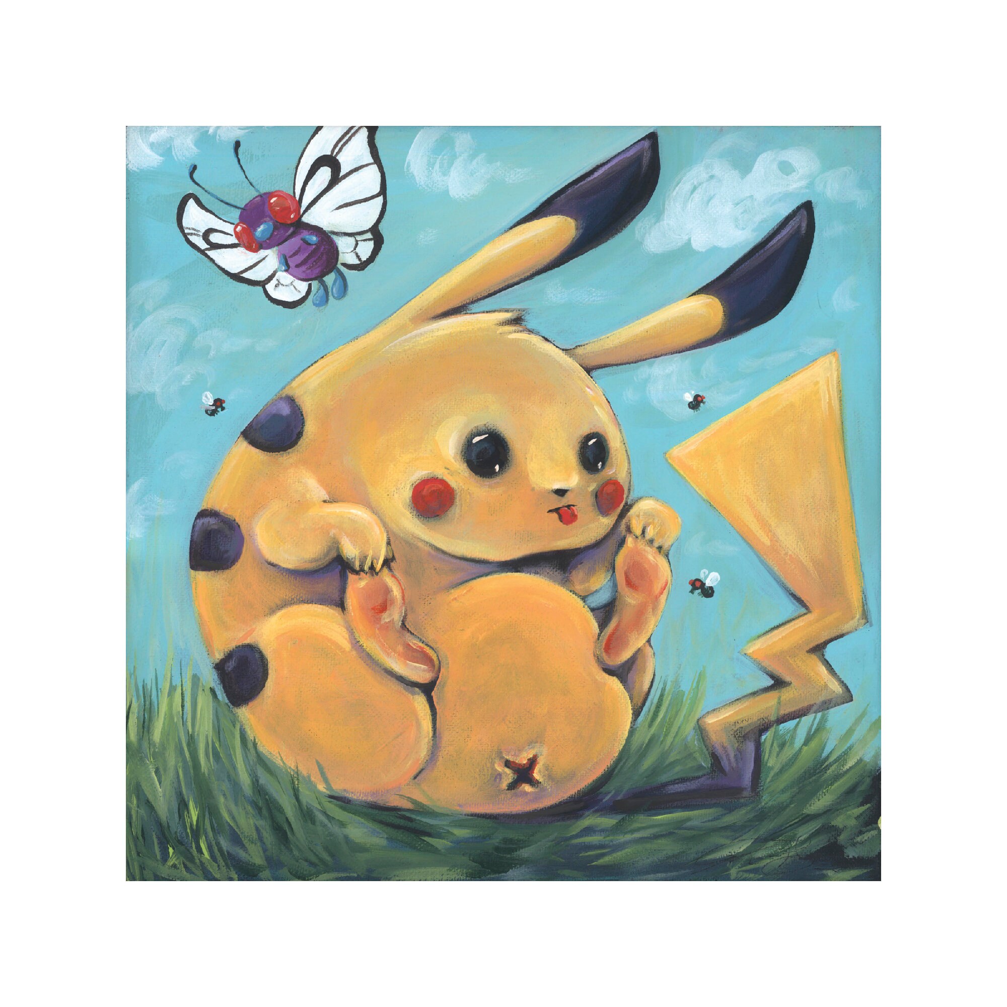 Pikabutt by Kaitlin Flury Reproduction Fine Art Print - Etsy