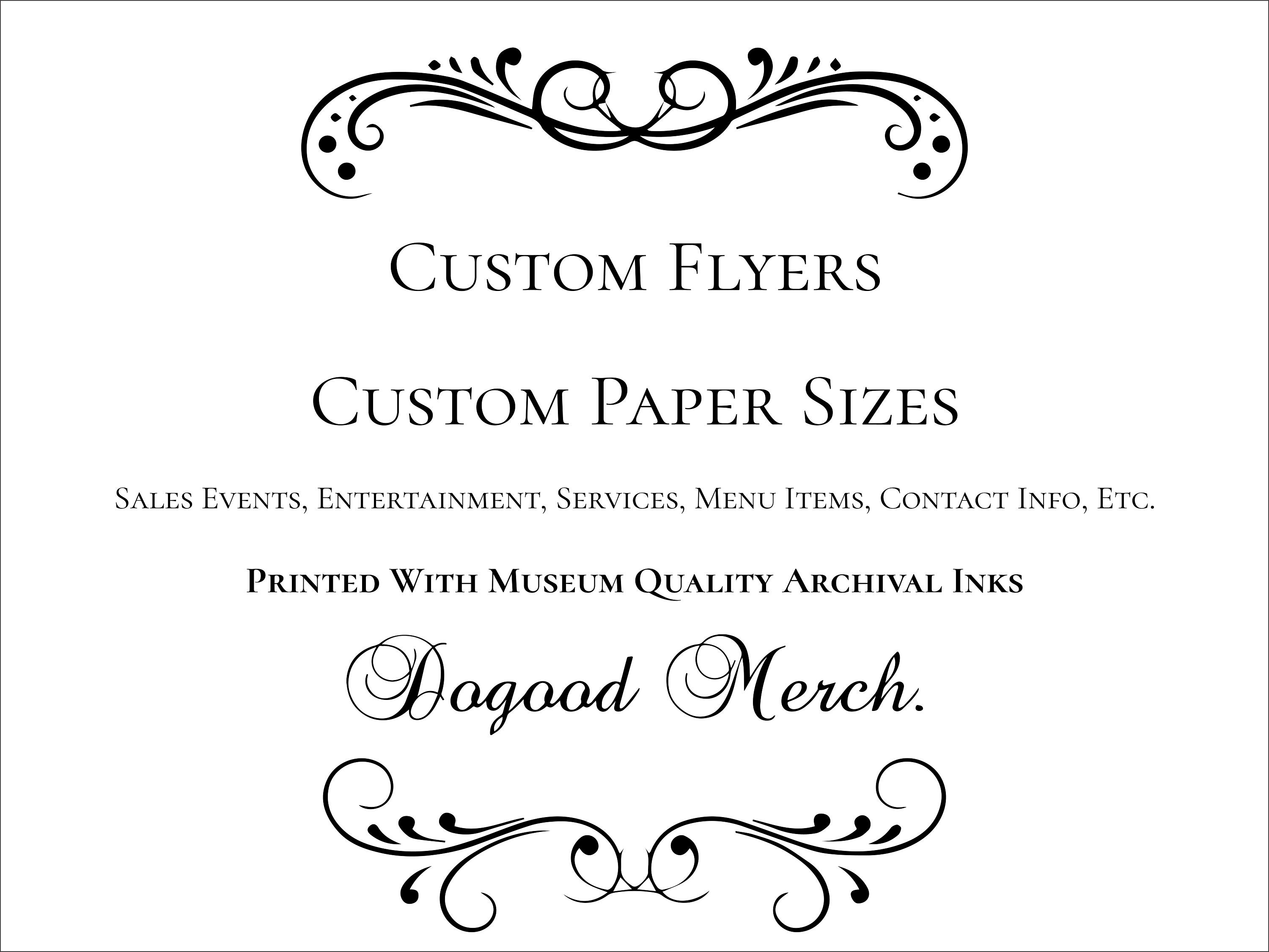 Custom, Personalized Flyers - Etsy