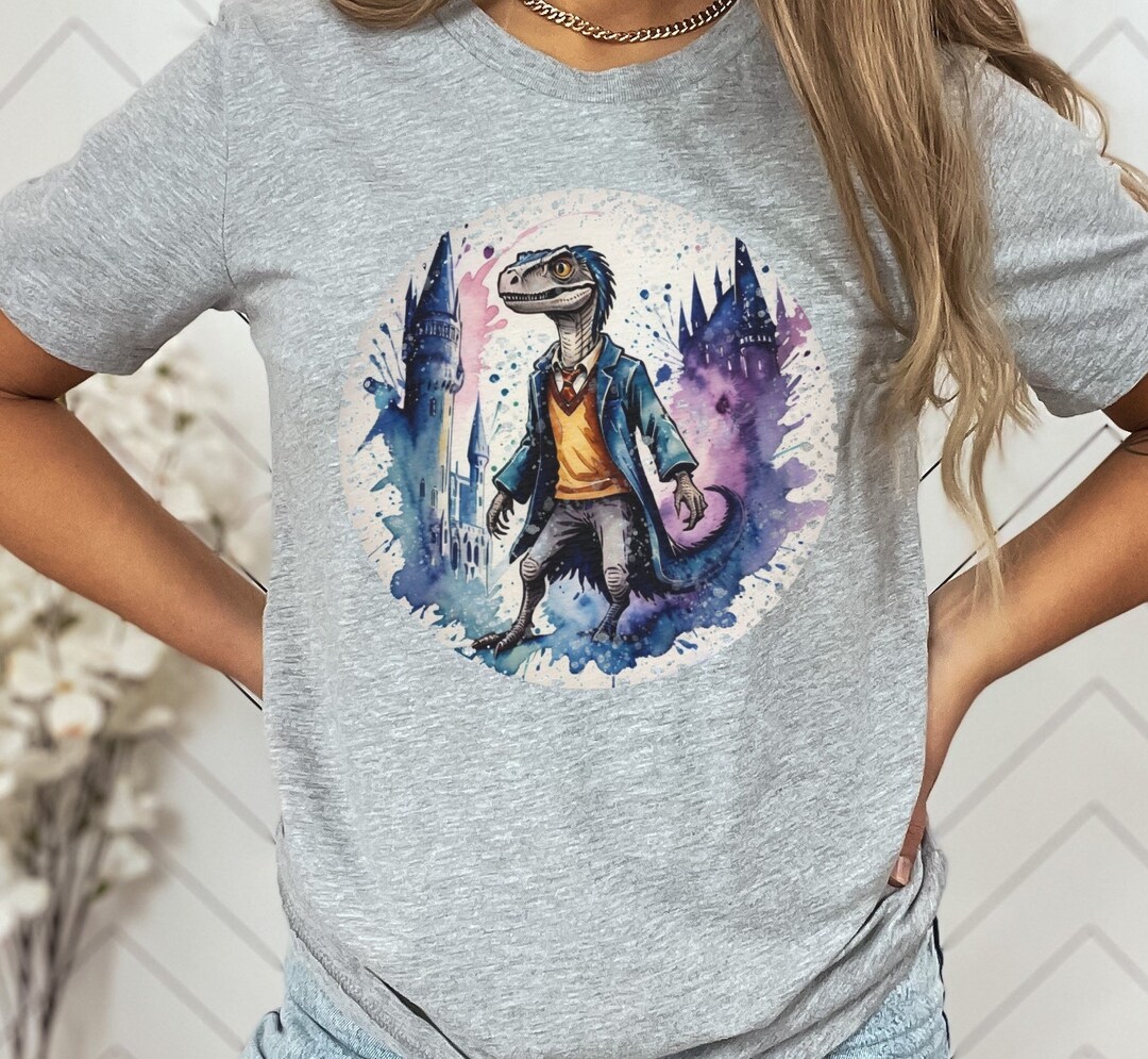Velociraptor Shirt Wizard Funny Plus Size - Etsy