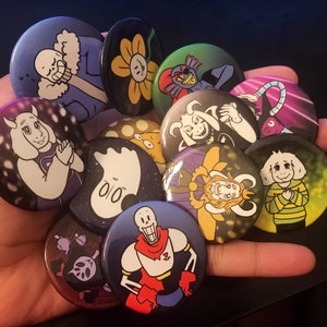 Undertale Singular Button one Button - Etsy