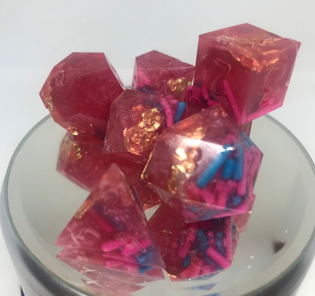 Unicorn Jelly - Tasteful Heck Polyhedral Dice Set (RAW and FINISHED ...