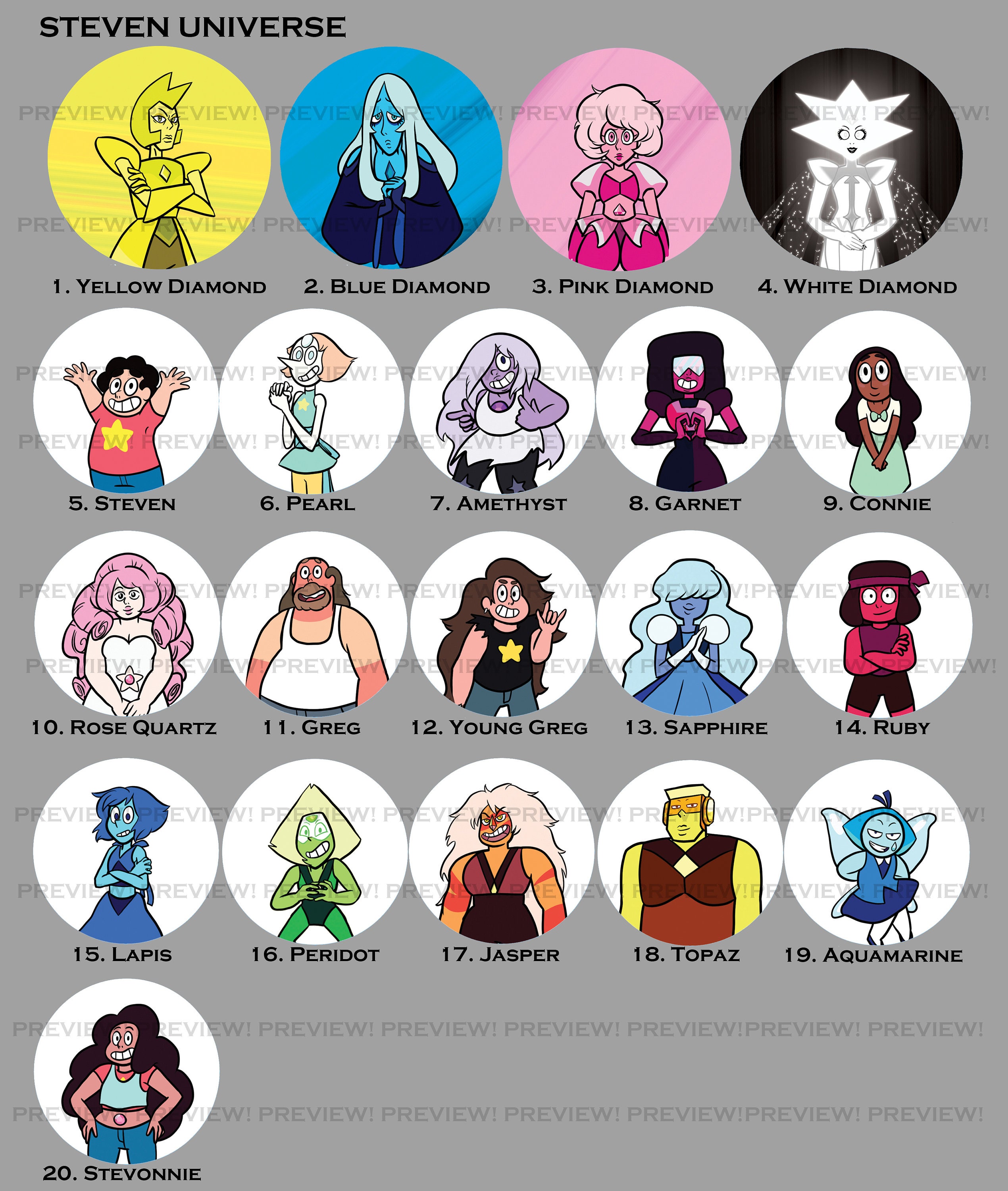Steven Universe Singular Button one Button - Etsy