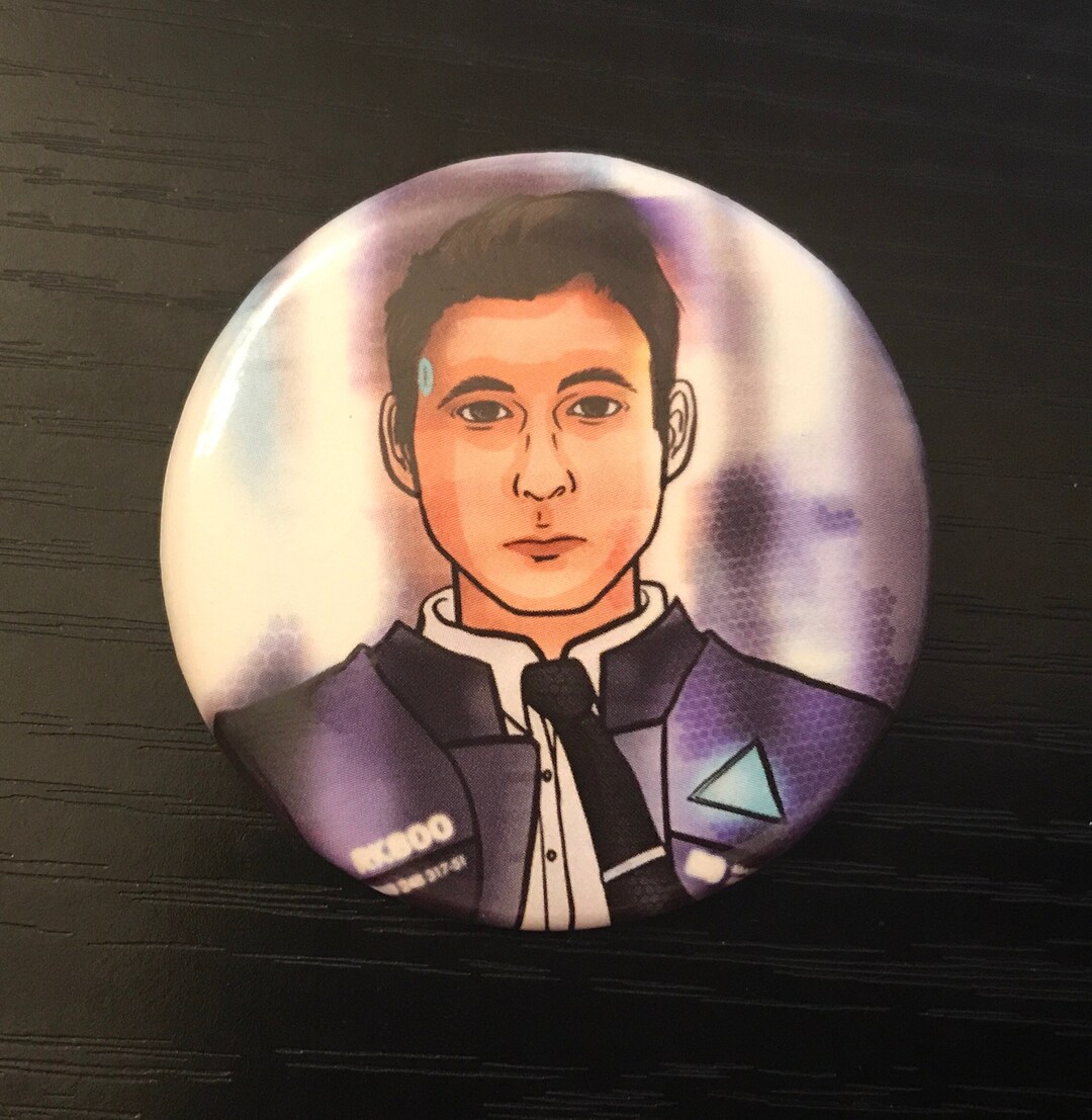 Connor (button) - Detroit: Become Human - Etsy