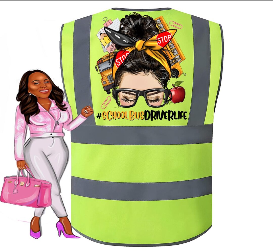 Bus Driver Reflector Safety Vest - Etsy