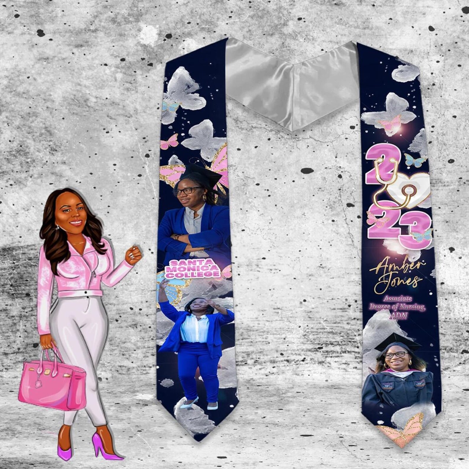 Custom RN Graduation Stole - Etsy