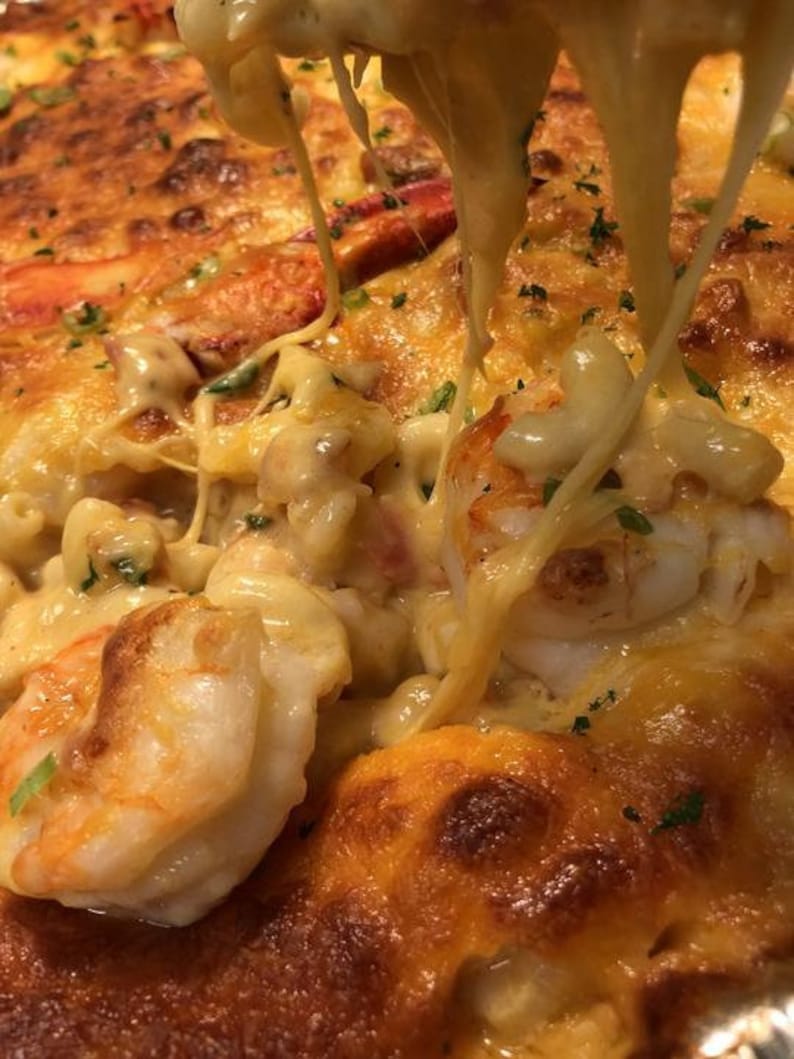 Seafood Mac N Cheese Recipe - Etsy