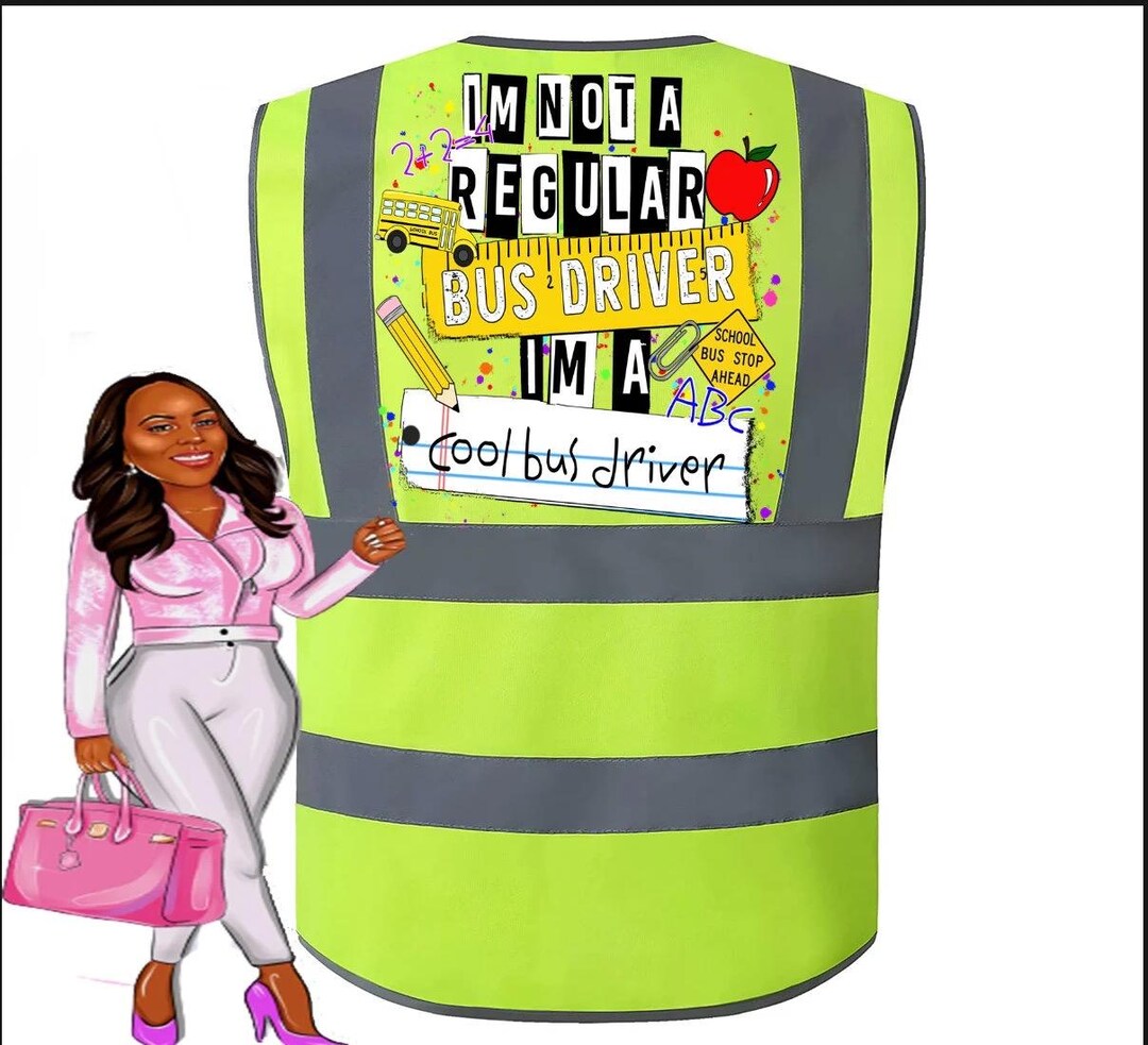 Bus Driver Reflector Safety Vest - Etsy