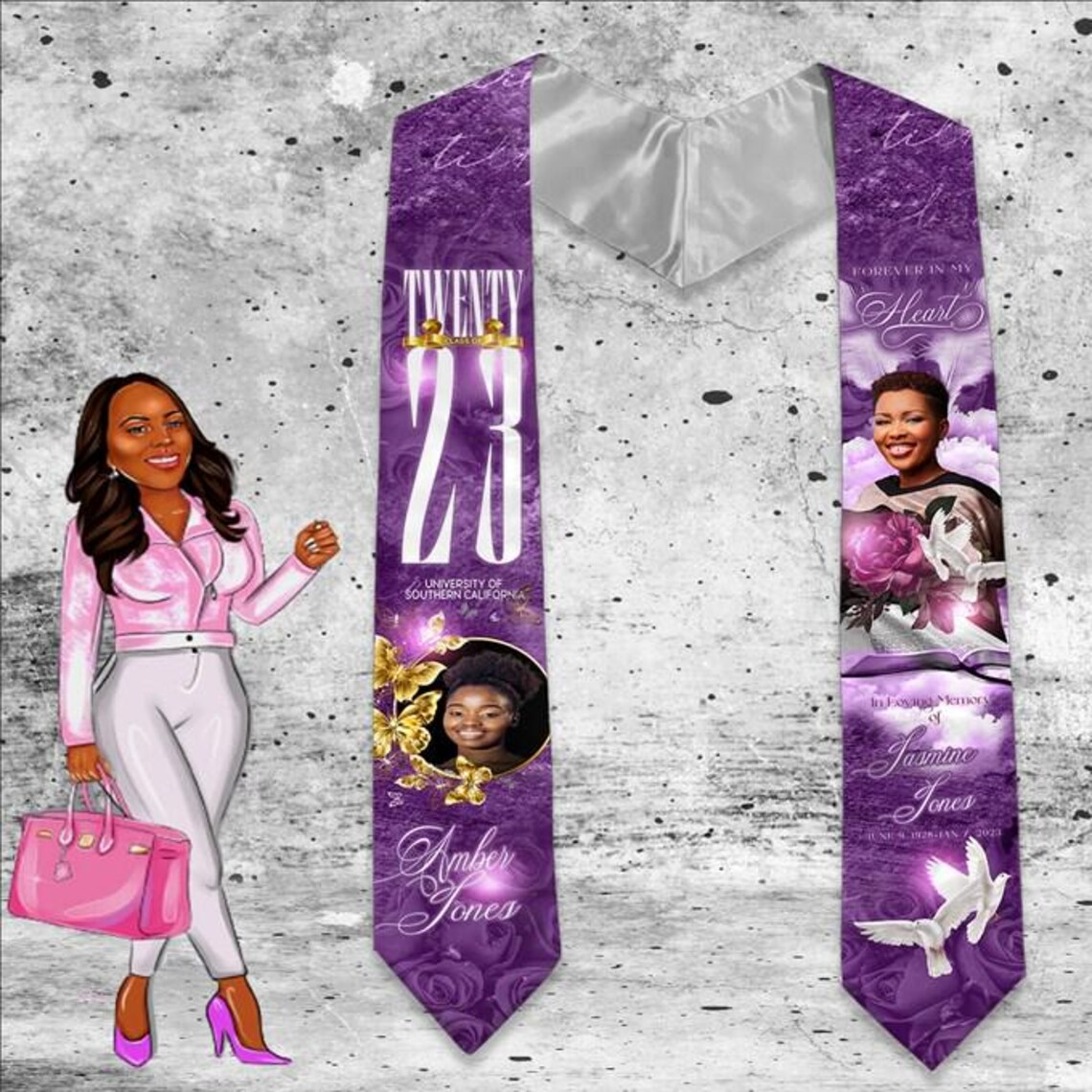 Graduation Stole Memorial - Etsy