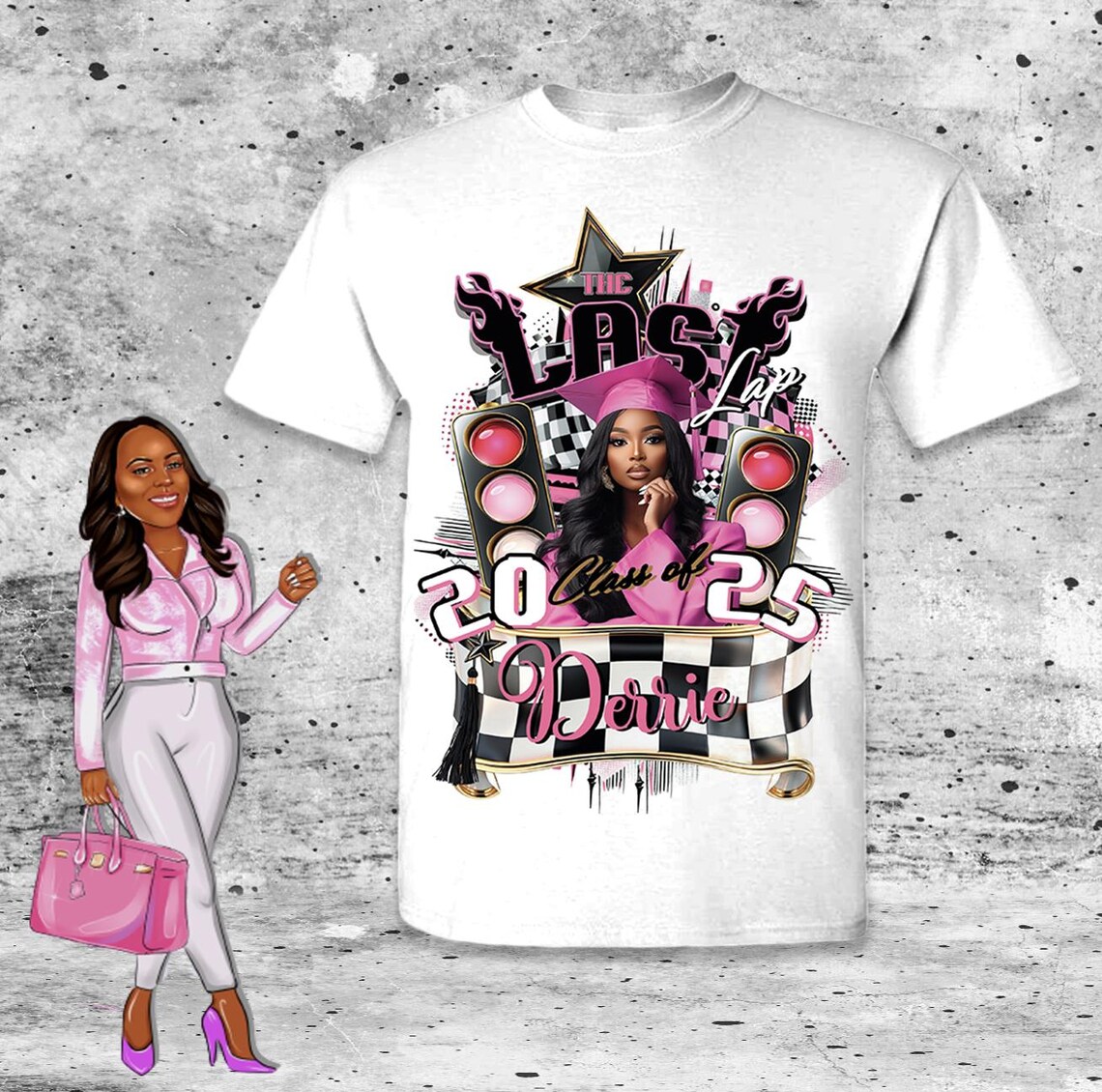 Pink Last Lap Graduation Shirts - Etsy