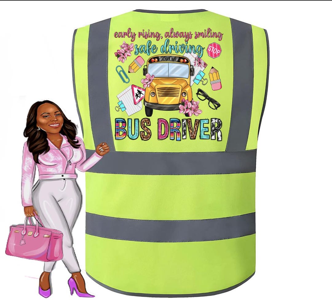 Bus Driver Reflector Safety Vest - Etsy