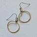 Handmade Small Brass Hoops, Gold Hoops, Hammered Brass Hoop Earrings ...