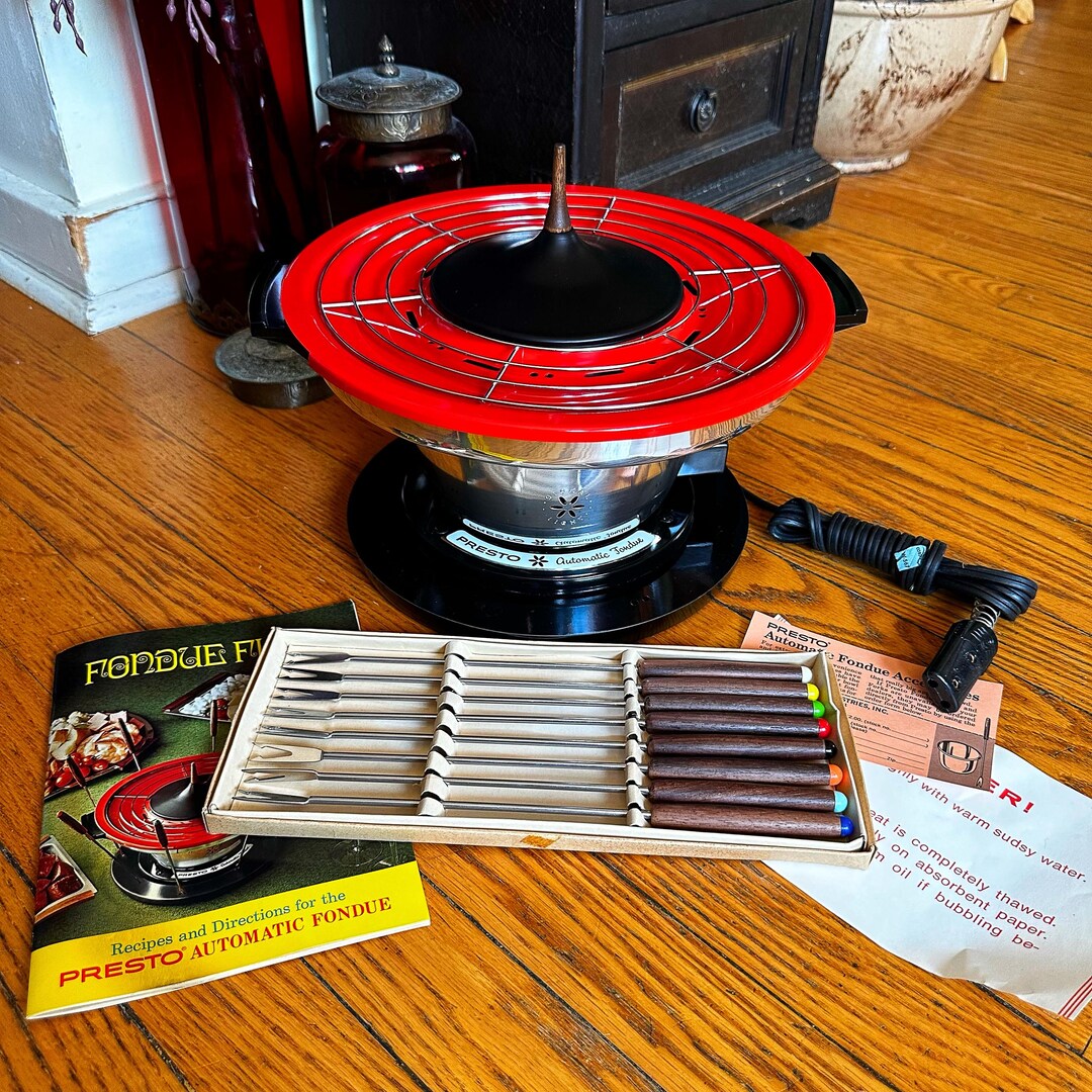 Vintage Fondue Set, NOS, MCM, Presto Automatic Fondue Set, Vintage ...