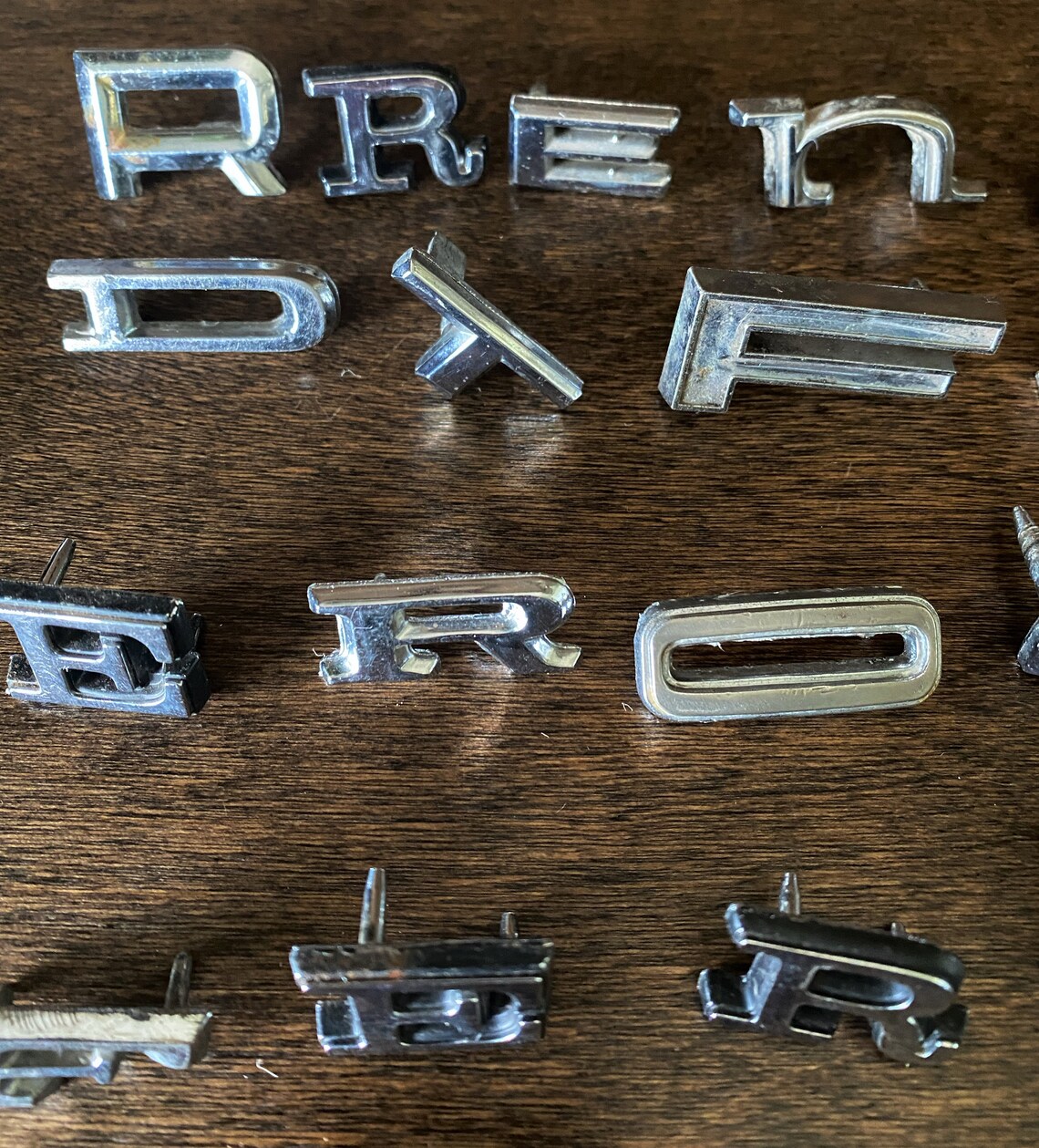 Vintage Metal Car Letters 1950's-1970's Vintage Car | Etsy