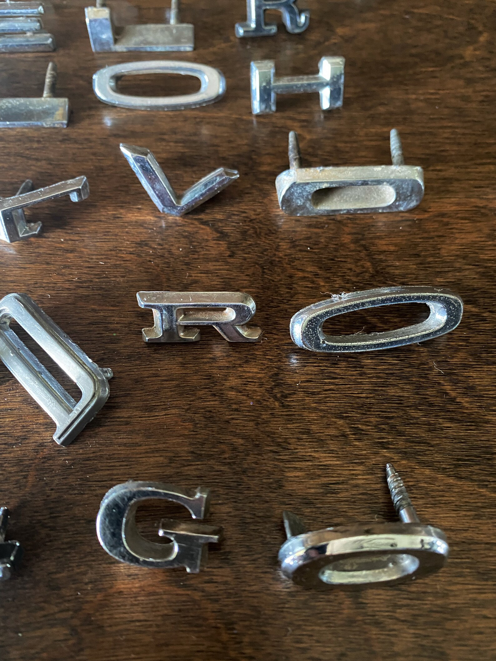 Vintage Metal Car Letters 1950's-1970's Vintage Car | Etsy