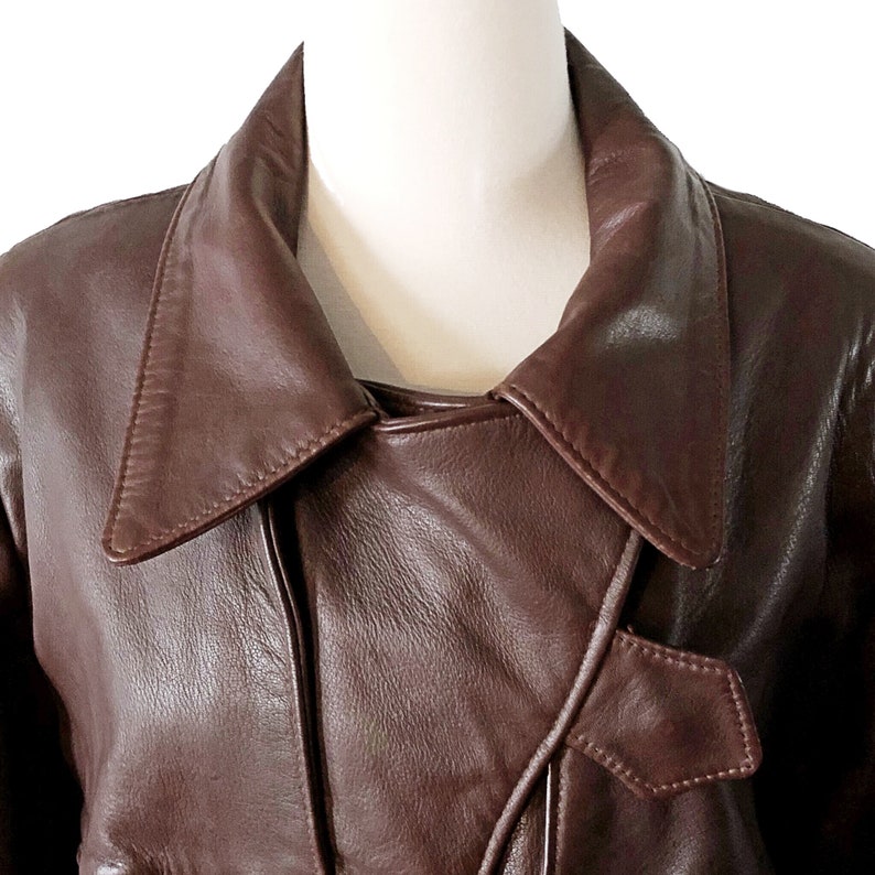 Vintage Ladies Aviator, Bomber Jacket, Brown Leather by Perrone, Flight ...