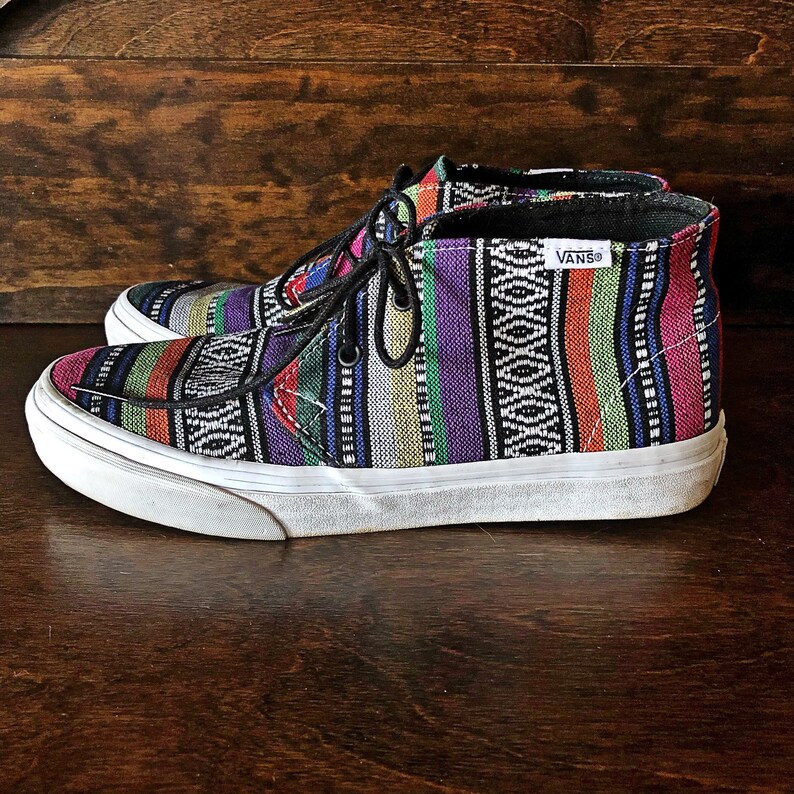 Vintage Vans Off the Wall TB6Q Low high top Rug Patt US: | Etsy