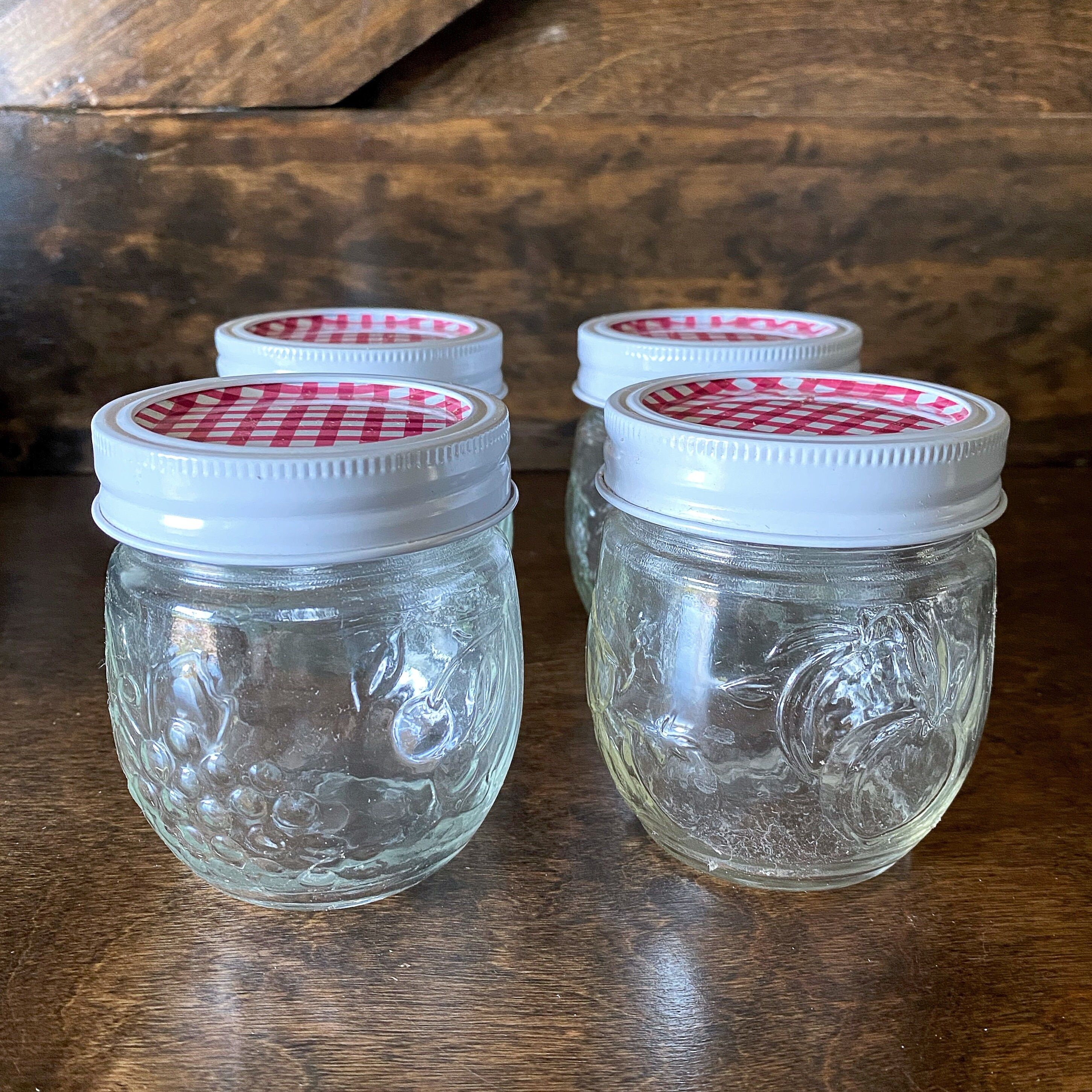 Vintage Condiment Caddy and Glass Jars Summer Picnic Set - Etsy