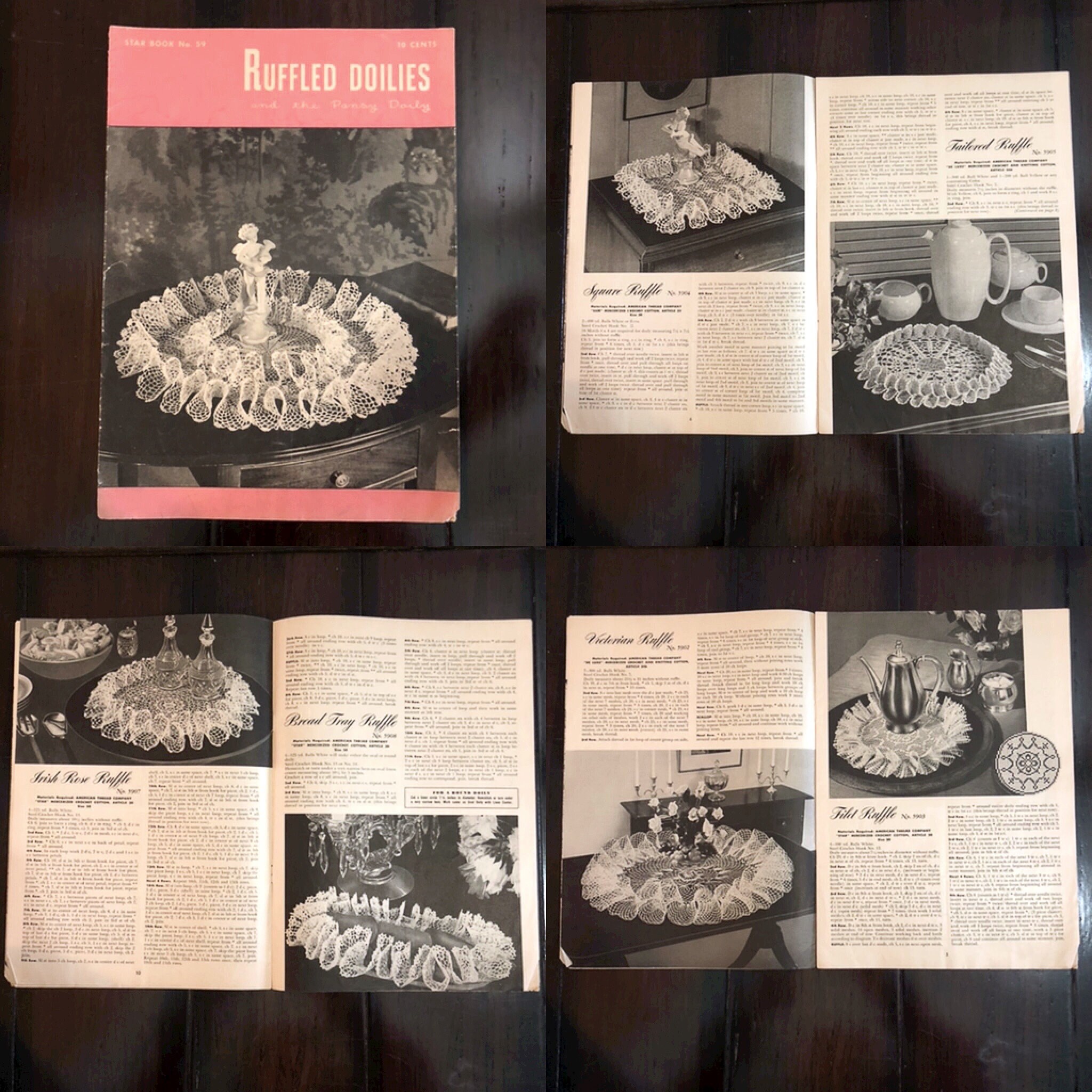 Vintage Crochet and Tatting Book Doily Pattern Books - Etsy