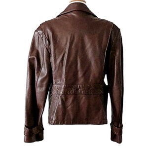 Vintage Ladies Aviator, Bomber Jacket, Brown Leather by Perrone, Flight ...