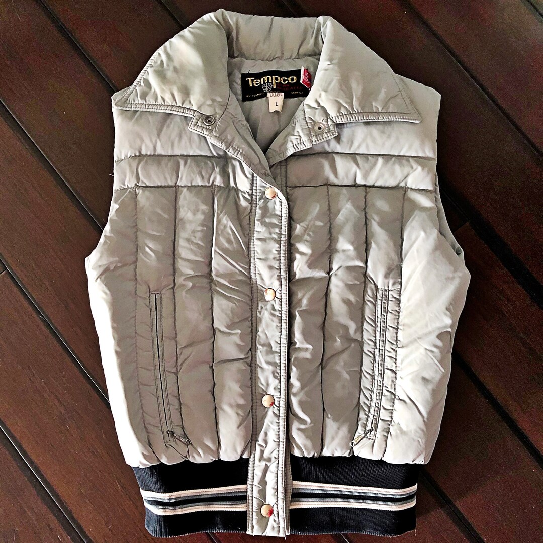 Vintage Ski Vest, Goose Down, Quilted, Puffy Vest, Vintage Down Vest ...