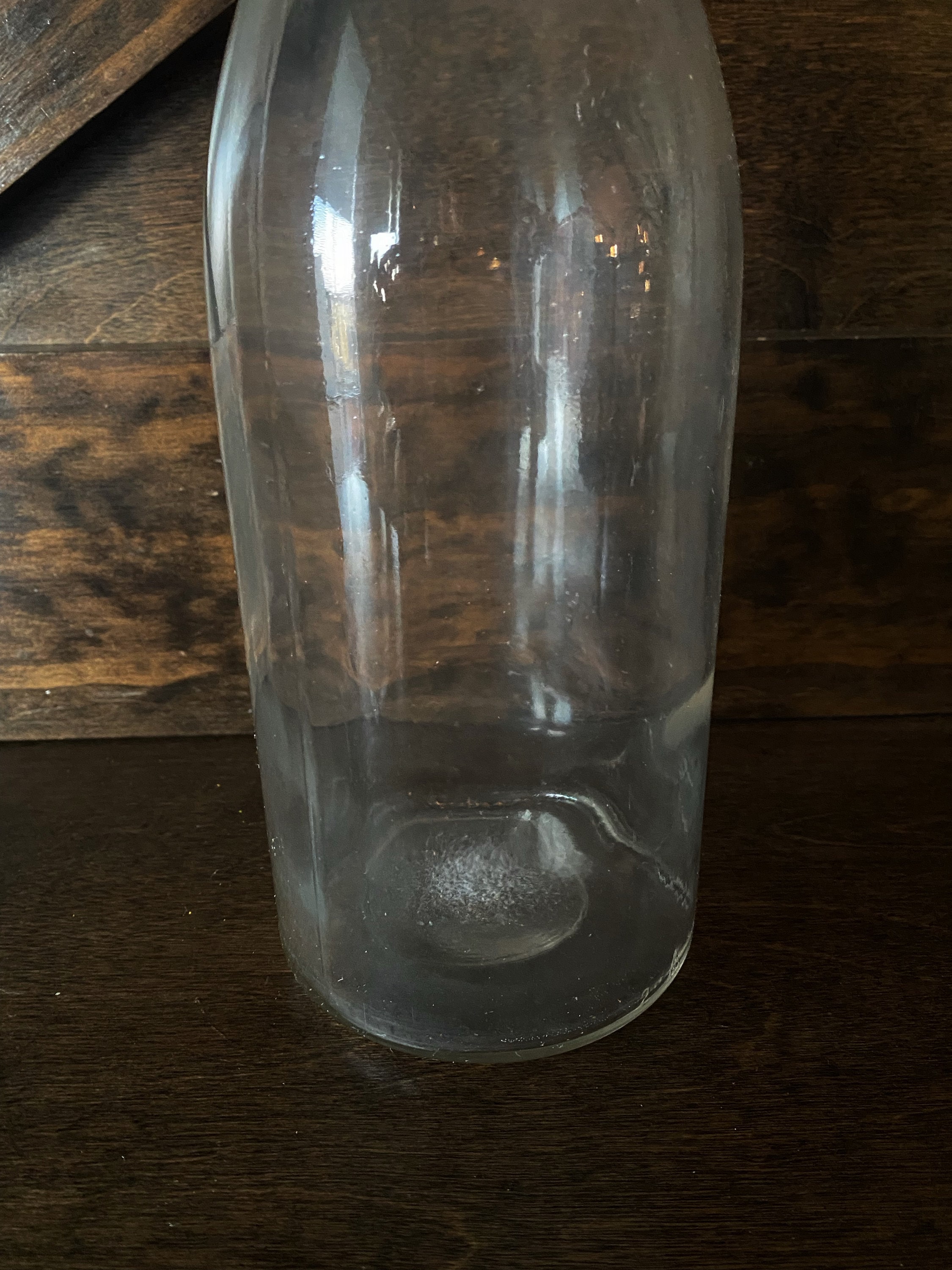 Antique glass bottle with porcelain top and metal bail Hutter | Etsy