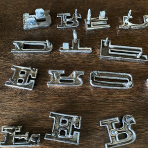 Vintage Metal Car Letters, 1950's-1970's Vintage Car Restoration ...