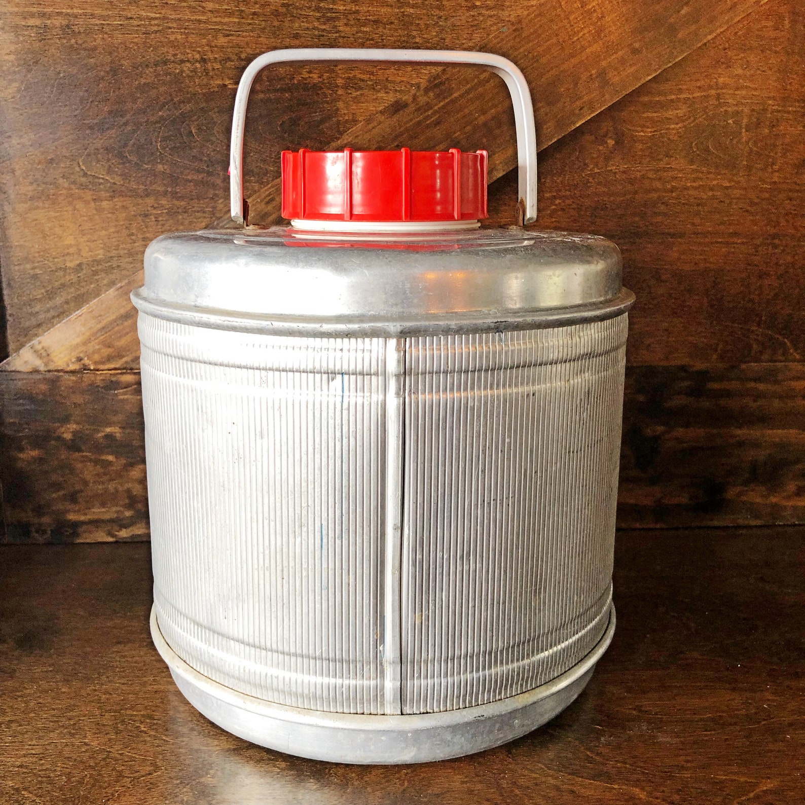 Vintage 1950s Poloron Featherflite Cooler: Aluminum Insulated Beverage ...