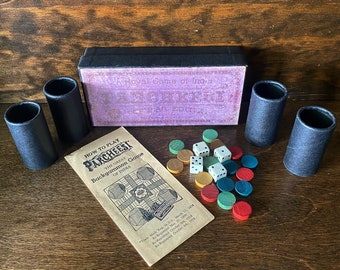 Vintage Parcheesi Game Pieces in Original Box 1940's - Etsy