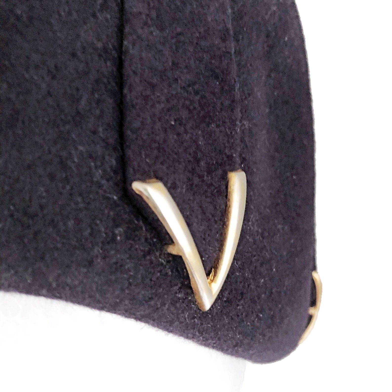Vintage Navy Blue Cloche Hat by Bellini: Gold Accent Bow, 1960s Fashion ...