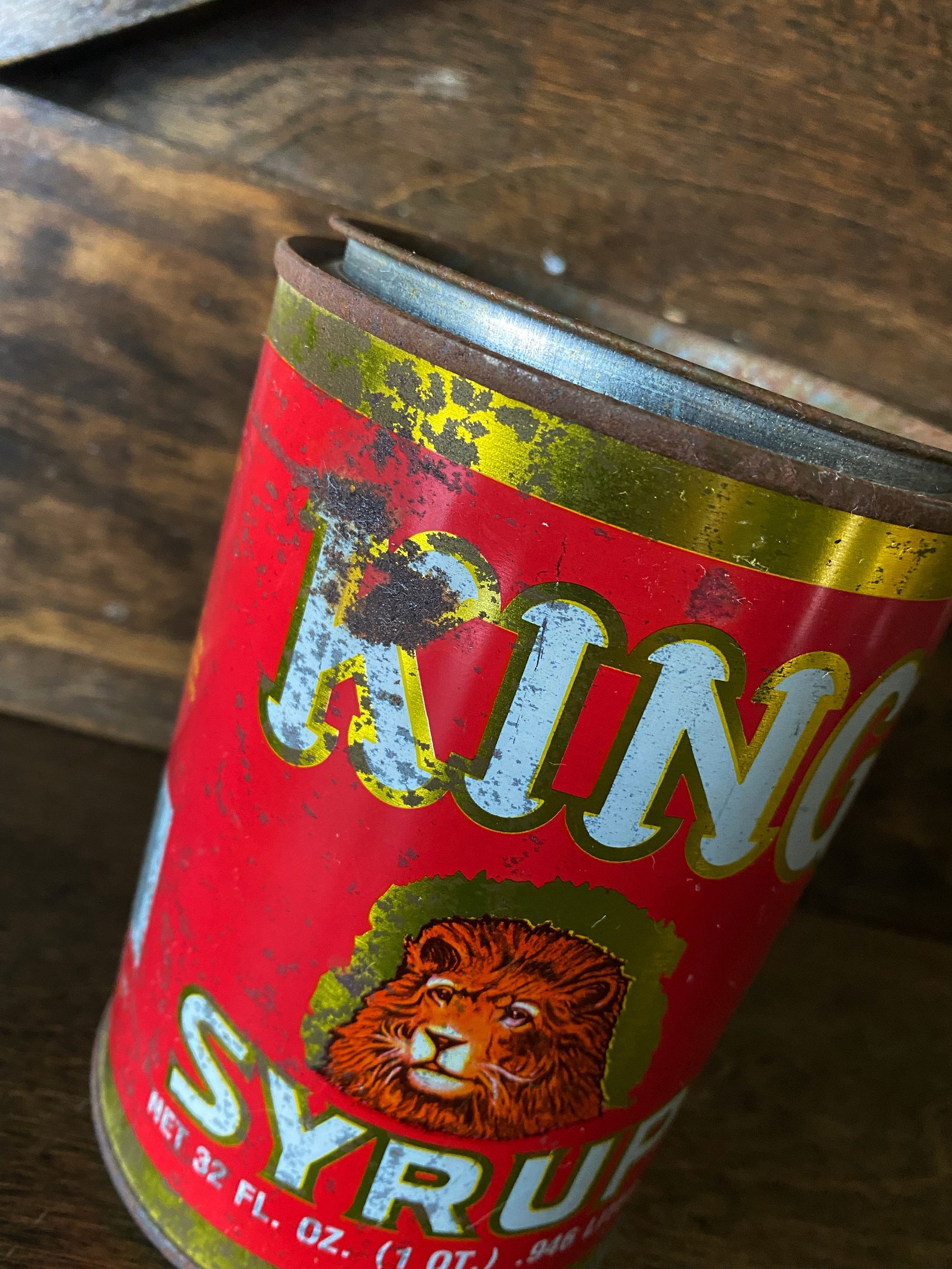 Vintage King Syrup Tin Farmhouse Kitchen Decor Vintage - Etsy