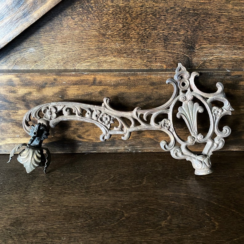 Vintage Cast Iron Fixture, Hardware, Antique Architectural Salvage, - Etsy