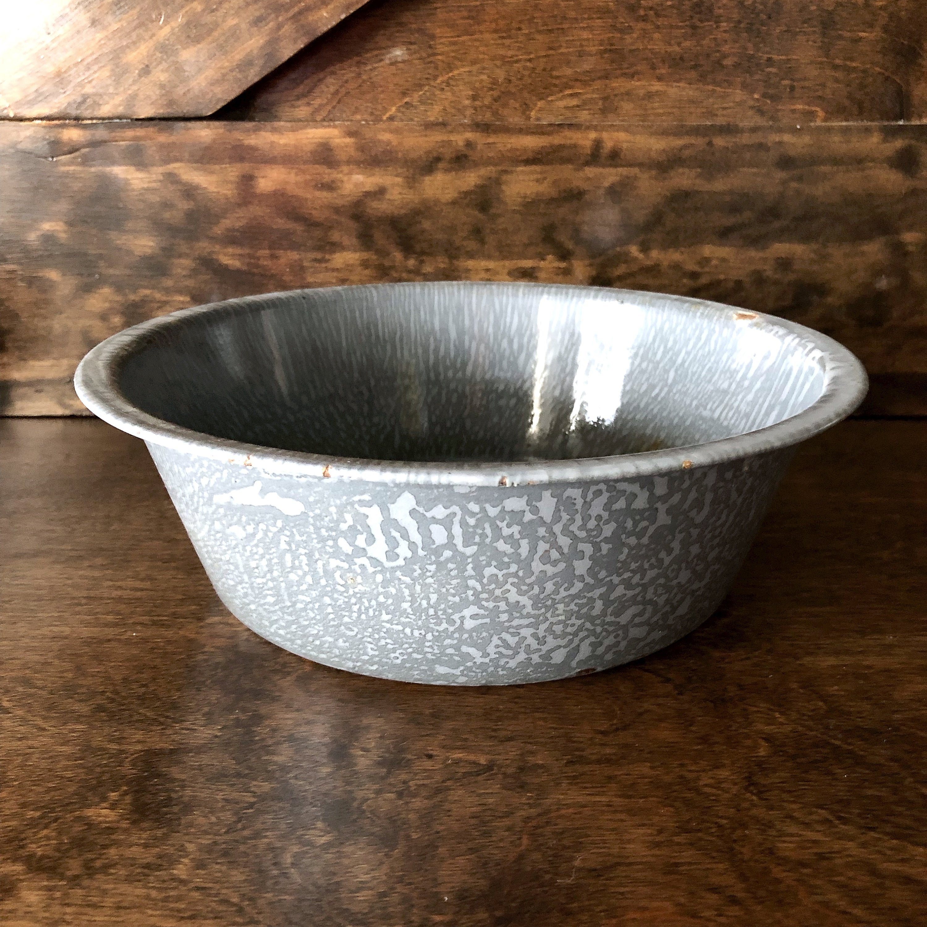 Vintage Enamelware Graniteware Enamel Bowl Grey Enamelware | Etsy