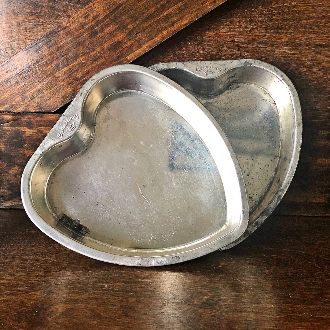 Vintage Bake King Heart Cake Pans: Farmhouse Kitchen Decor - Etsy