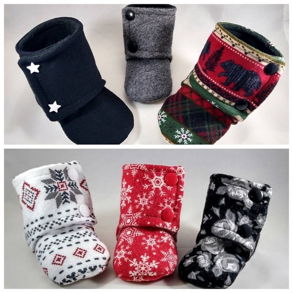 Fleece Booties - Etsy